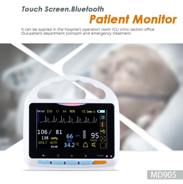 MD905 Patient Monitor Touch Screen 5.0 inch Color TFT Screen with ...