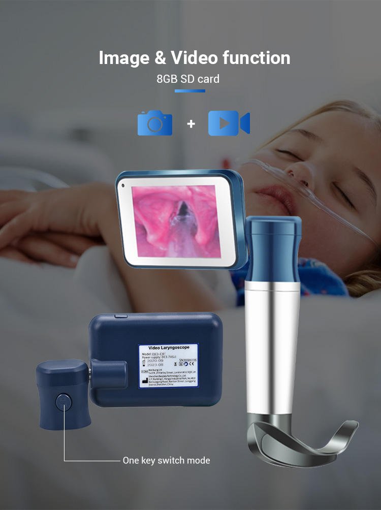 Medical Laryngoscope with Monitor, Digital Reusable ENT Device ...