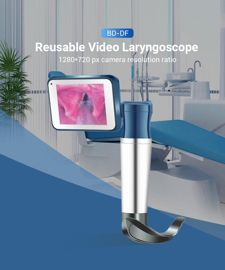 Medical Laryngoscope with Monitor, Digital Reusable ENT Device ...